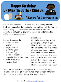Classroom Freebies Too: Happy Birthday Dr. Martin Luther King, Jr.