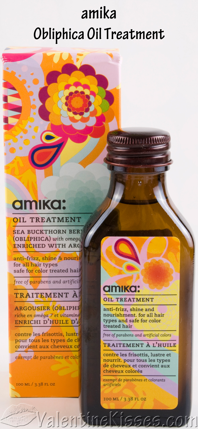 Valentine Kisses: Amika Obliphica Oil Treatment -- pics, review
