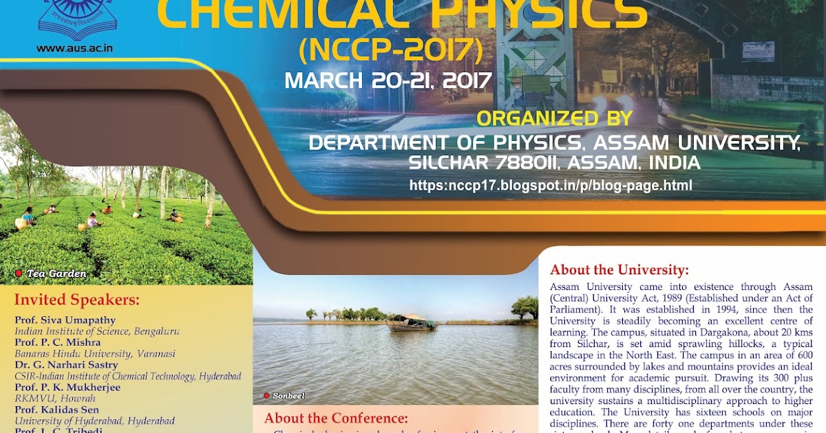 National Conference on Chemical Physics: Conference brochure