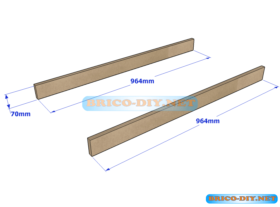 Plano y medidas como hacer una comoda con gavetas de MDF