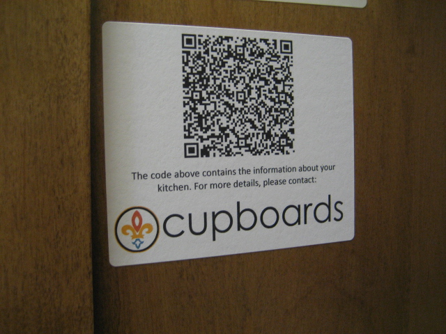 Cupboards Kitchen and Bath: QR Codes and Cupboards