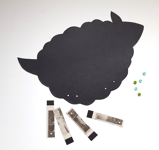 Art with Kids: Black Sheep Stick Puppet