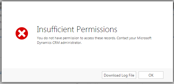eccosystem: Insufficient Permissions