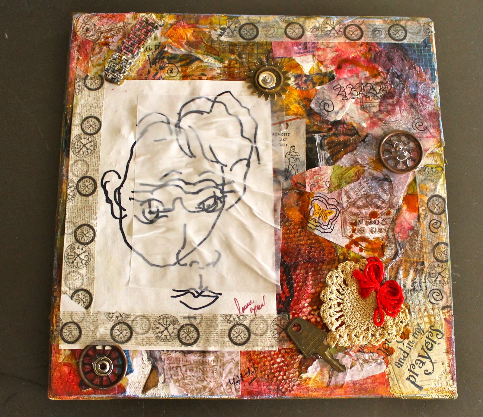 Artist,Laurie Grawl: Self Expression Collage Mixed Media Online Group ...