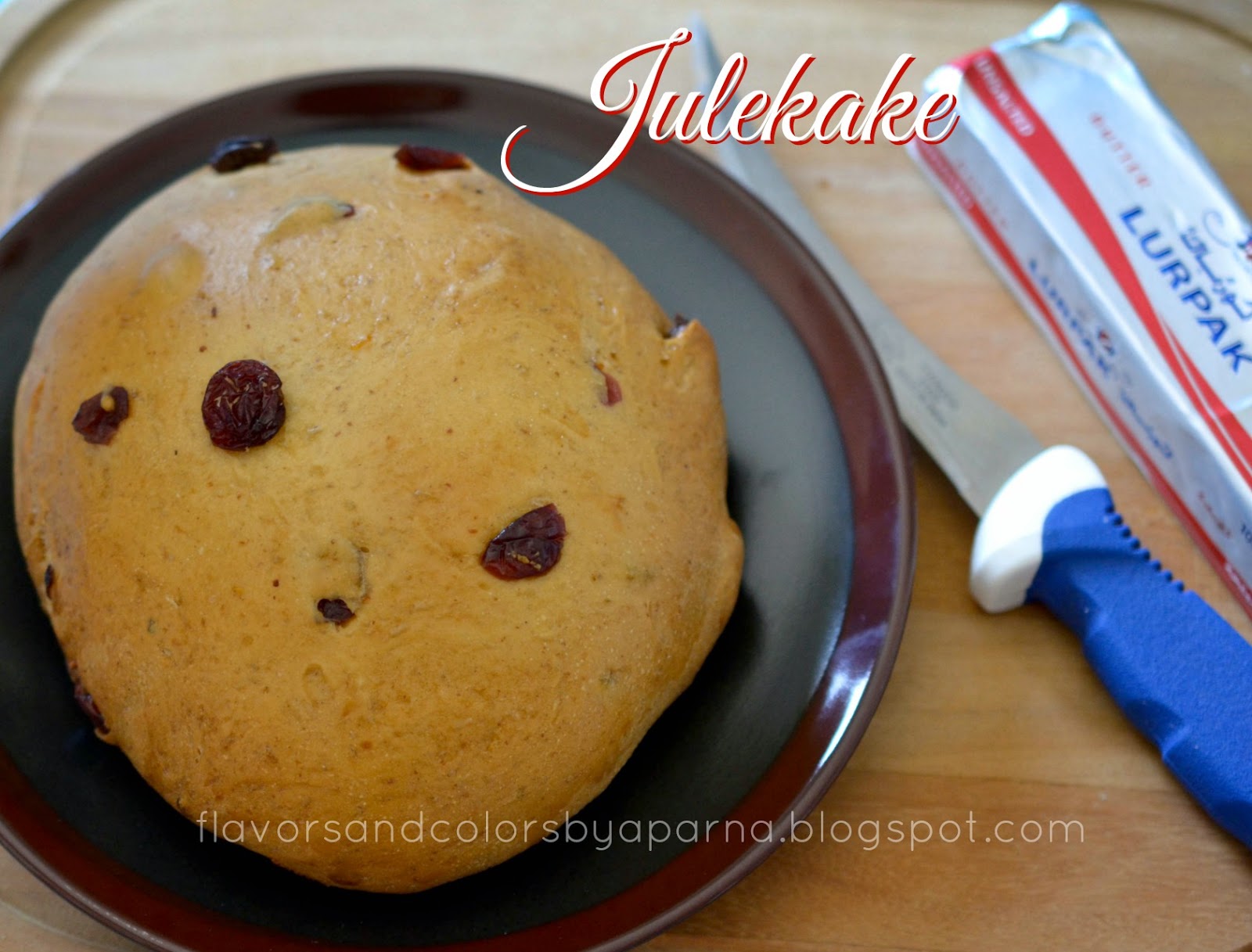 Julekake - Norwegian Christmas Bread ~ Flavors N Colors
