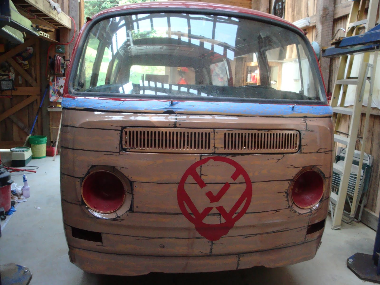 TheSamba.com :: Bay Window Bus - View topic - Paintedbus on the road