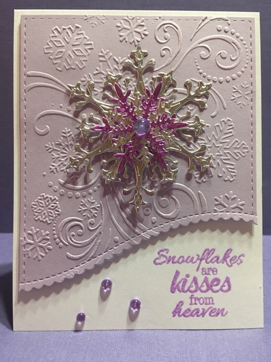 Eva's Scraps N' Cards: Snowflake Kisses card