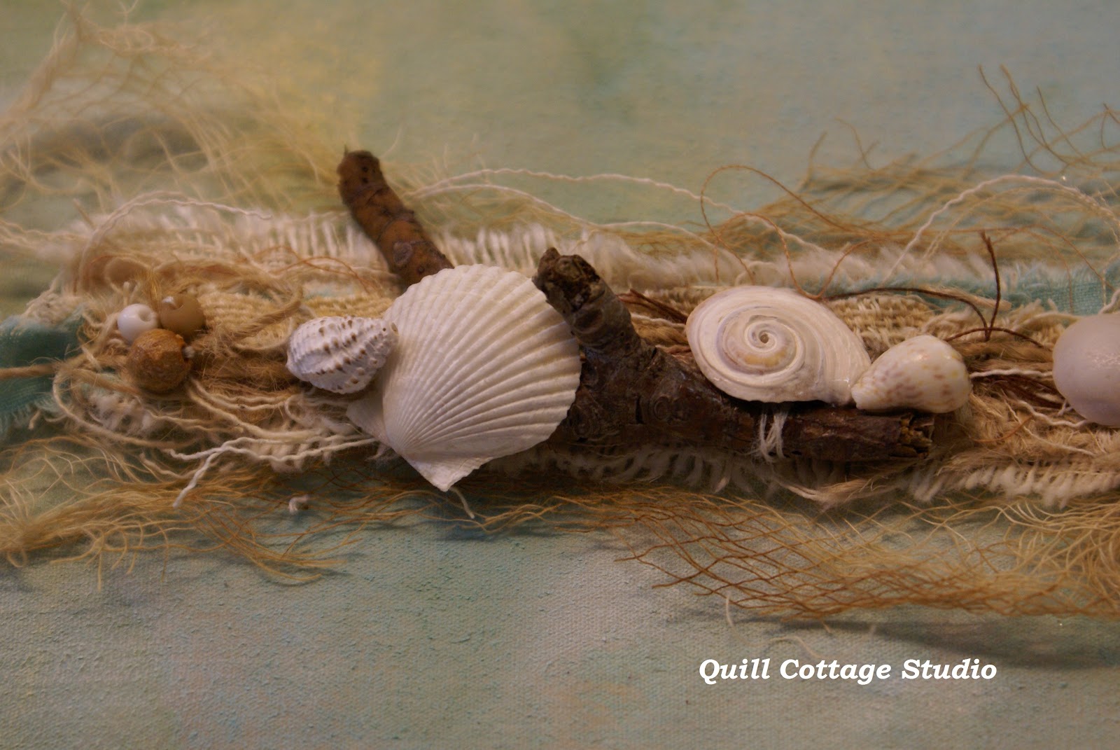 Quill Cottage: SEWING SEA SHELLS BY THE SEA SHORE...