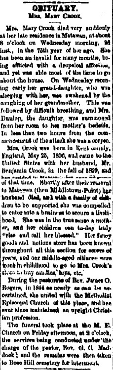 Aberdeen NJ Life: History: Main Street, Matawan (1873) (Part 1)