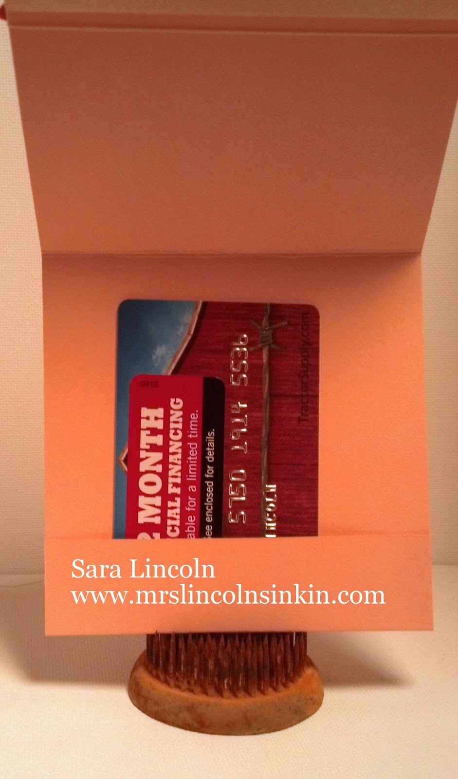 Mrs. Lincoln's Inkin: Happy Birthday Gift Card Holder