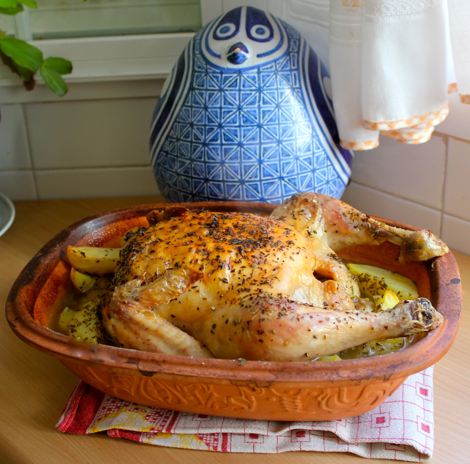 Cocinar es vivir y Bordar también: Pollo asado al orégano / Oregano ...