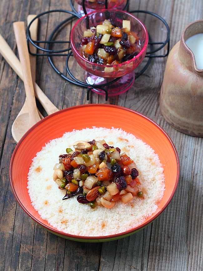 Couscous aux fruits cuits