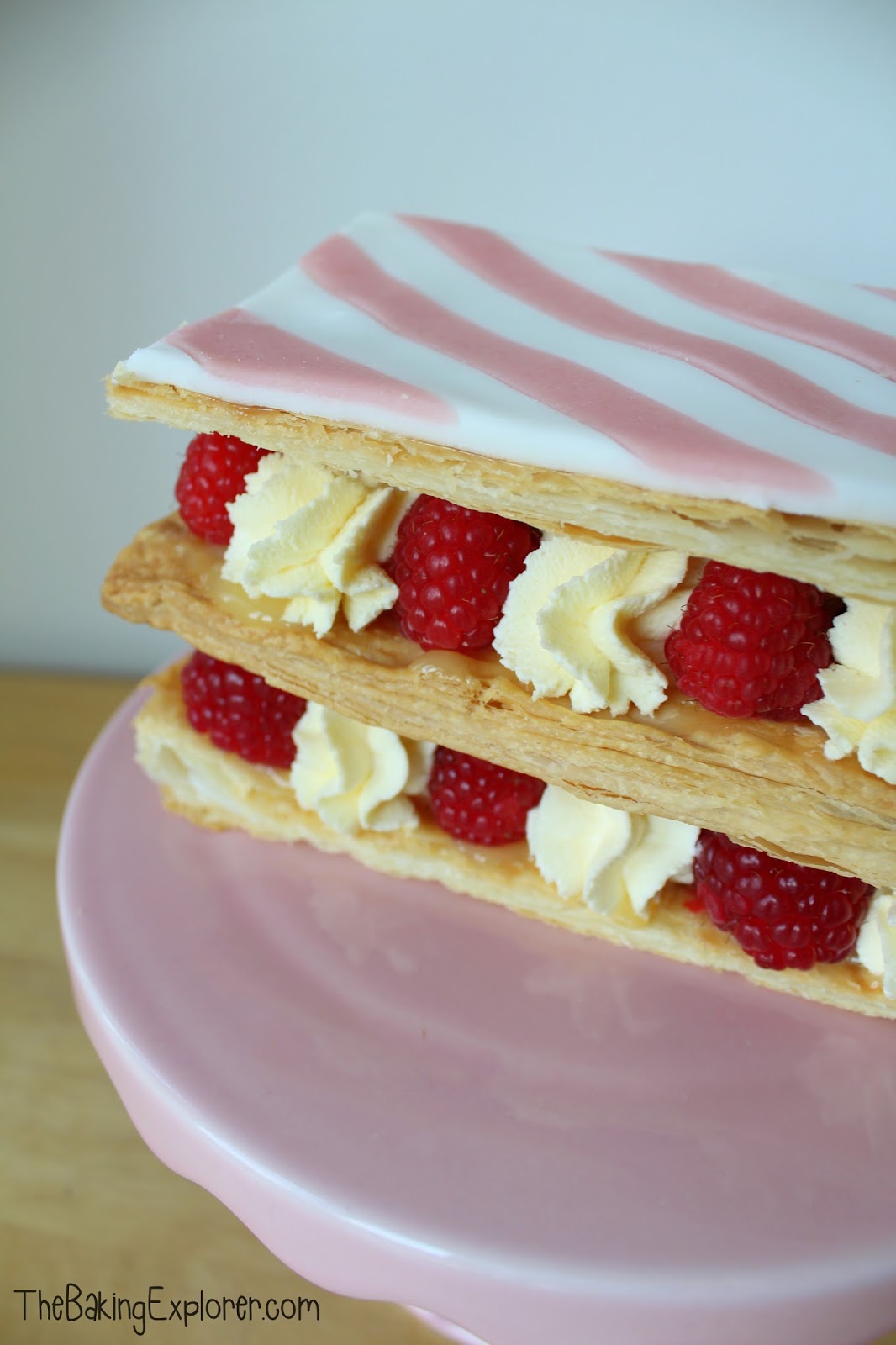Raspberry Mille Feuille - The Baking Explorer