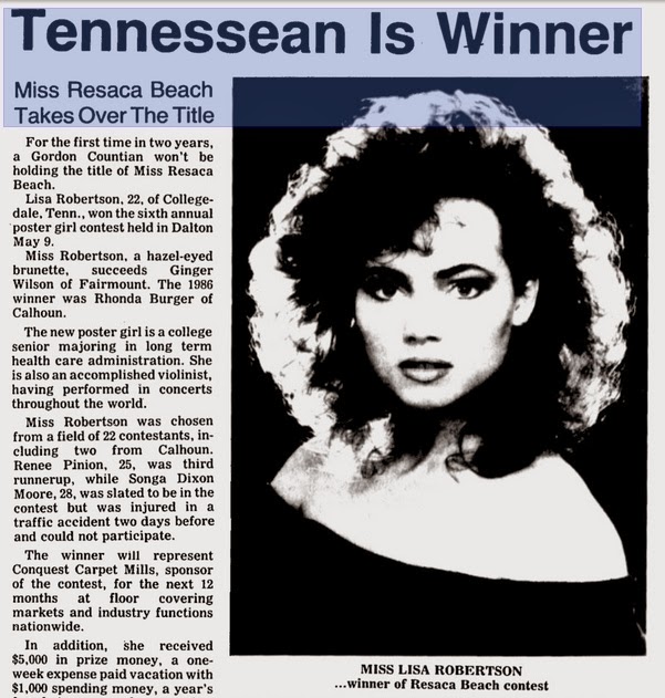 Home Shopping Queen: Lisa Robertson: Miss Resaca Beach Poster Girl 1988