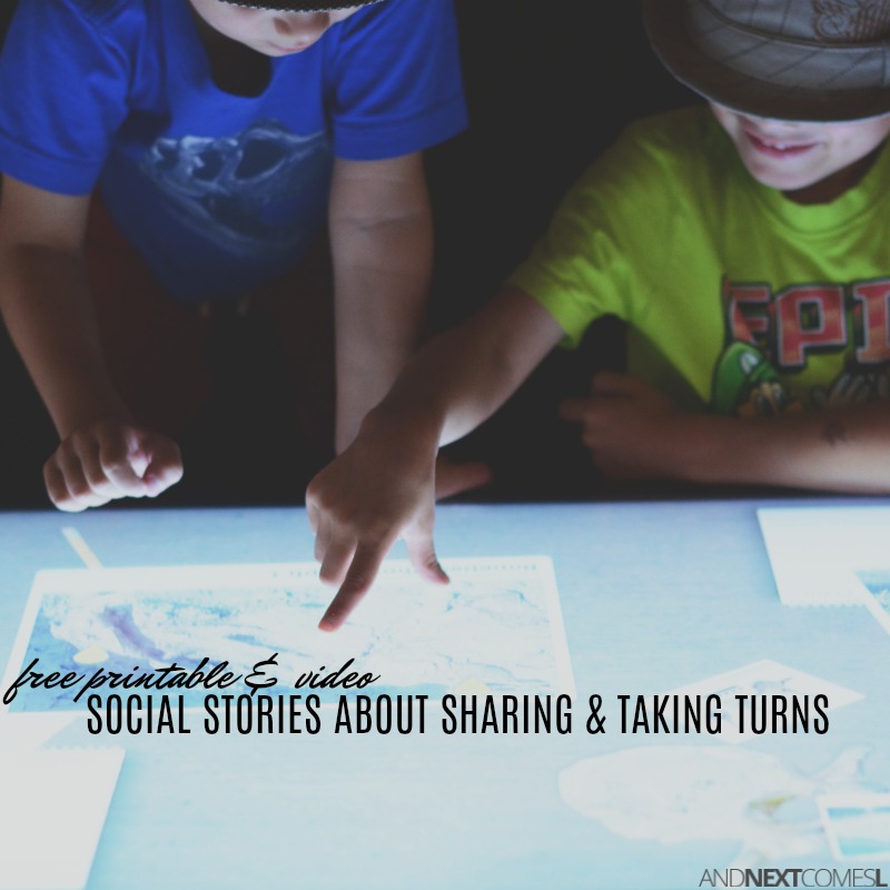 Free Social Stories About Sharing & Taking Turns | And Next Comes L