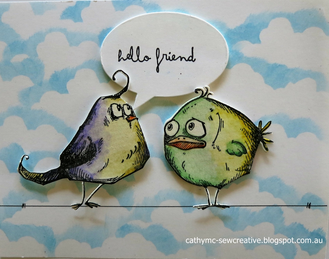 Sew Creative: Crazy Birds Watercolour Tutorial