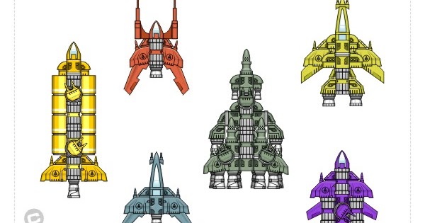 SpaceShip - ideas | 2D Game Art for Programmers