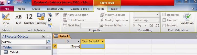 How to create tables in Microsoft Access Database 2010 | MY.NET Tutorials