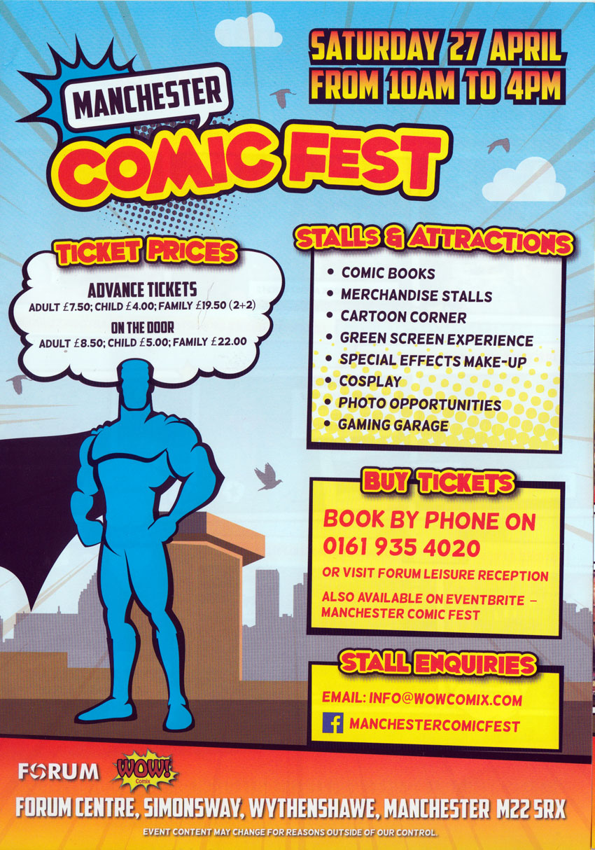 Lew Stringer Comics: This Saturday: MANCHESTER COMIC FEST