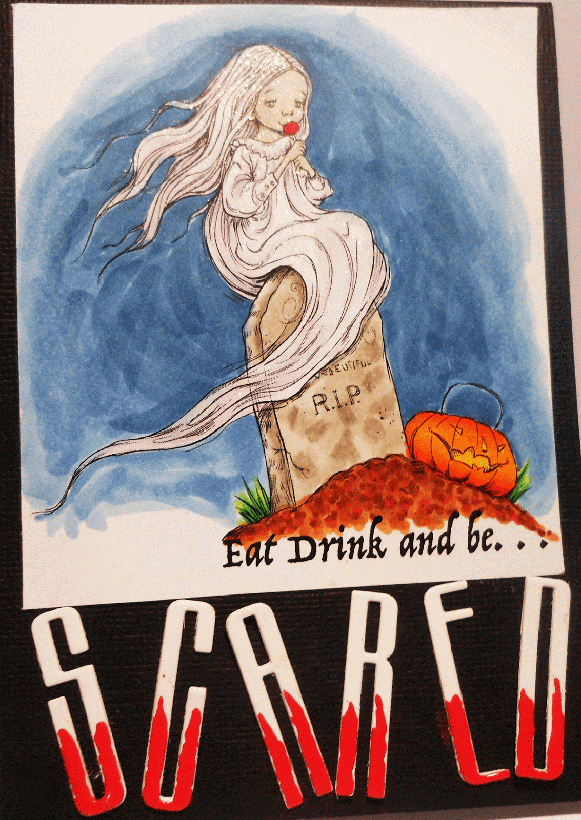 Colour and Sparkle: Be scared, veRY SCARED