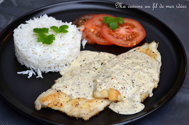 Ma cuisine au fil de mes idées...: Filets de sole, sauce crémeuse à l ...