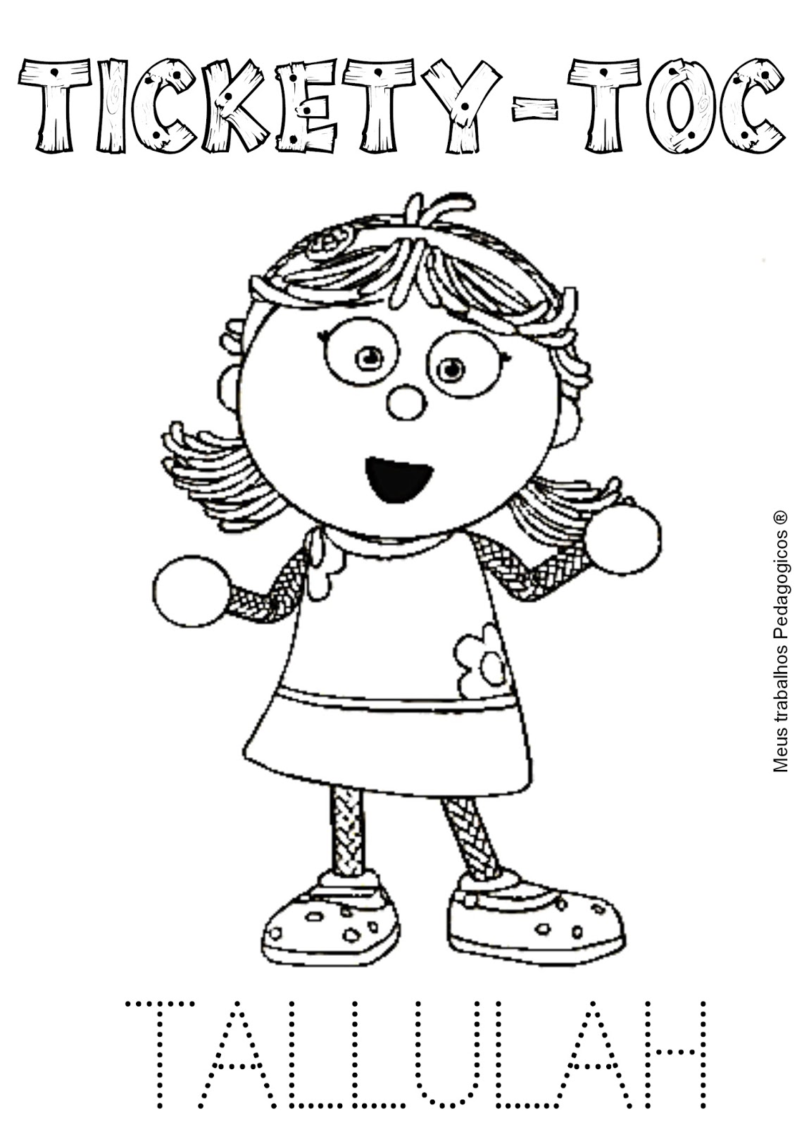 Tickety Tock Coloring Pages Coloring Pages