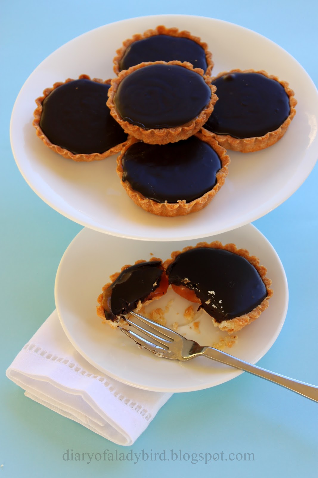 Diary of a Ladybird: Salted caramel, peanut and chocolate tarts
