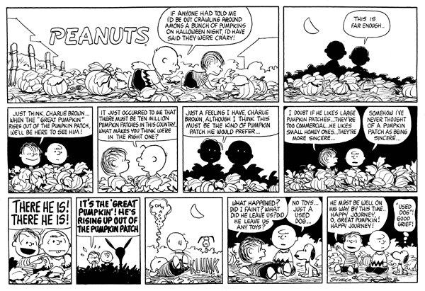 Great Pumpkin Charlie Brown Script
