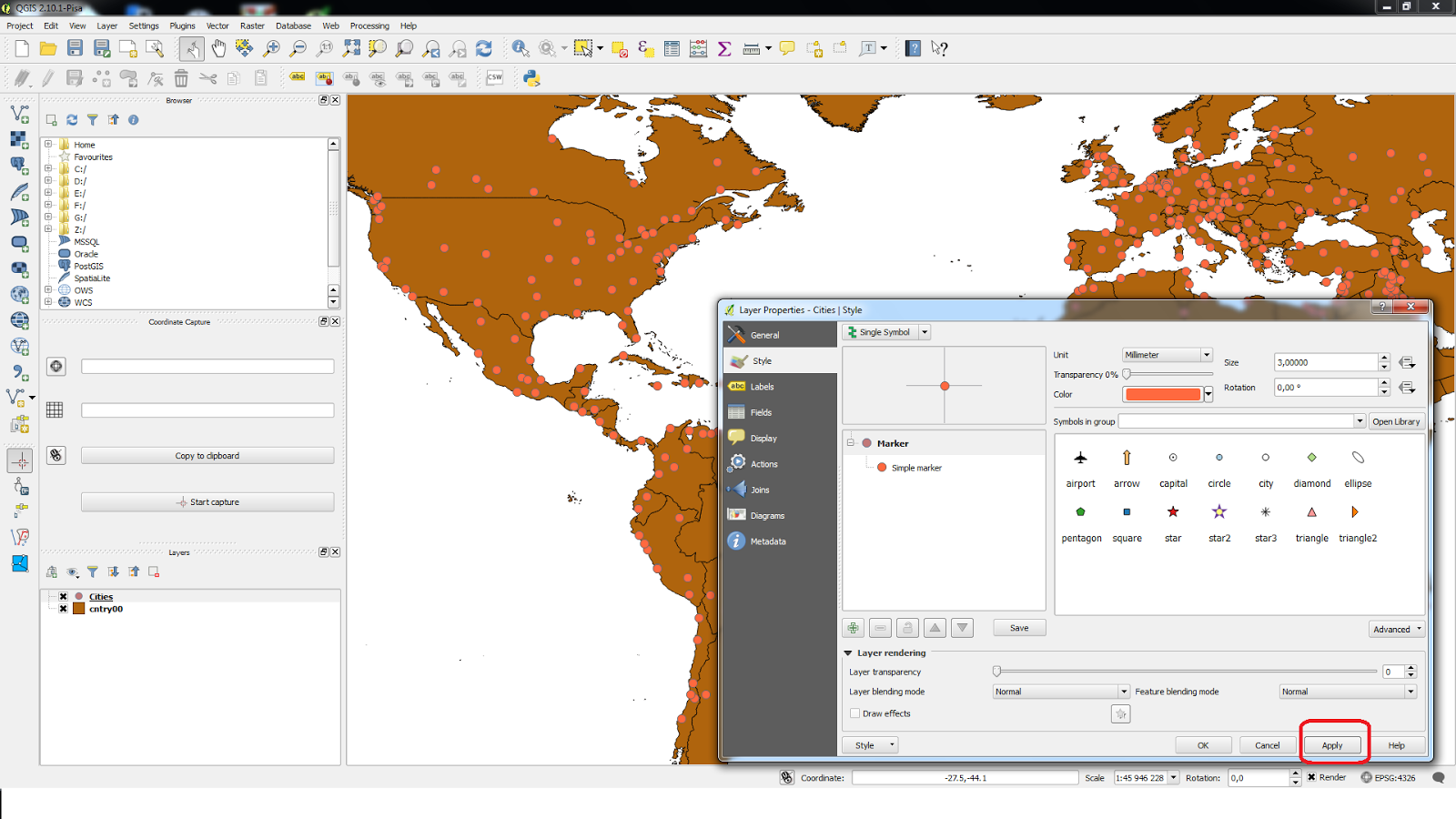 OpenWebGIS is free online GIS: Layer Styling, SLD file, OpenWebGIS and QGIS