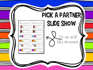 *The Teaching Oasis*: Pick a Partner Resource