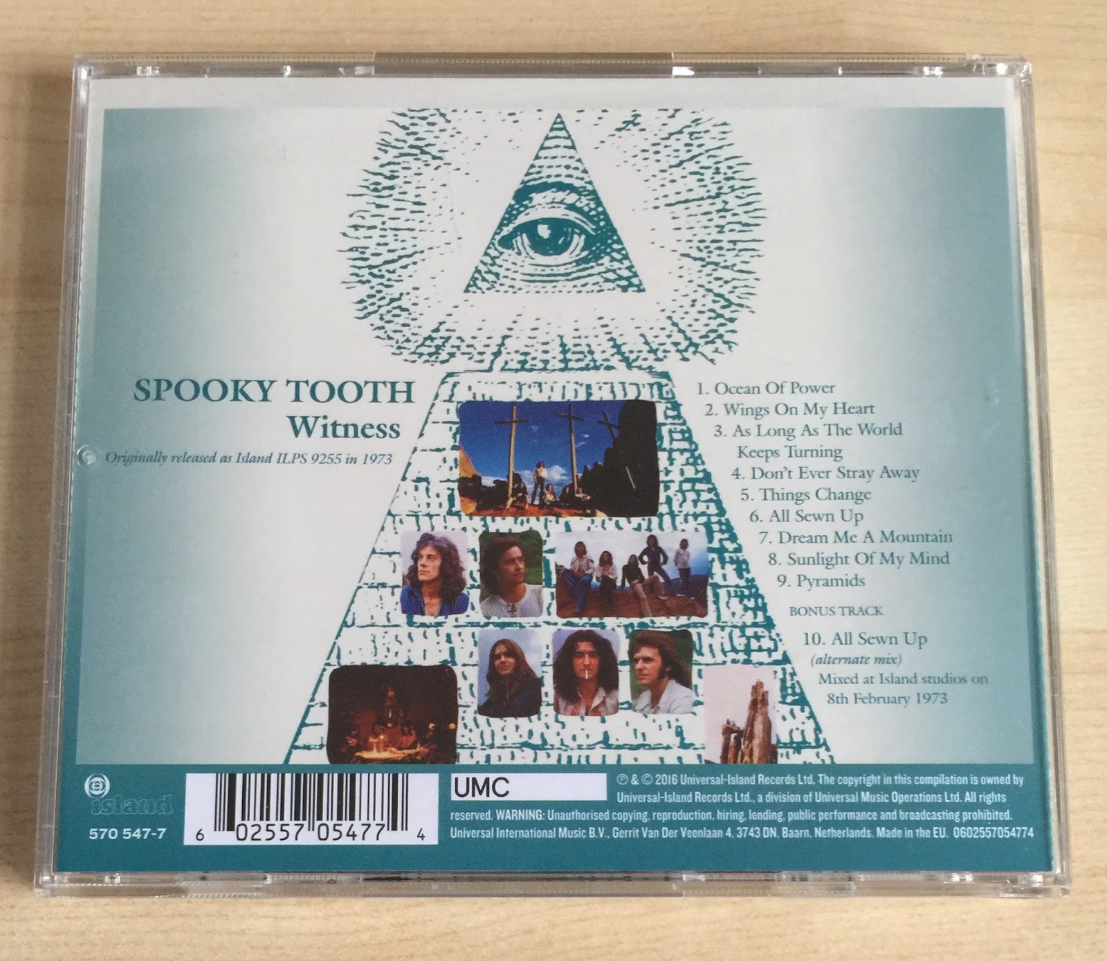 "Witness" by SPOOKY TOOTH (2016 Universal/Island 'Expanded Edition' CD ...