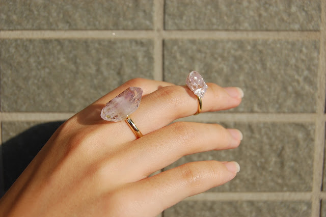 Intentionally Dumb: DIY: Raw Crystal Ring
