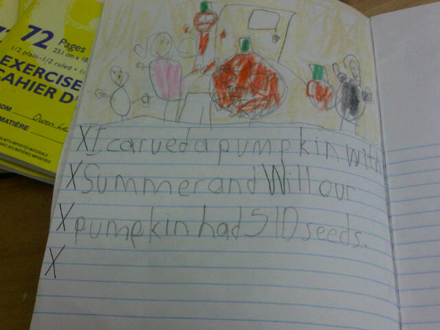 Mrs Daley Creamer s Class Grade 1 Writing Pumpkin Carving Mrs Daley Creamer s Class Grade 1 Writing Pumpkin Carving