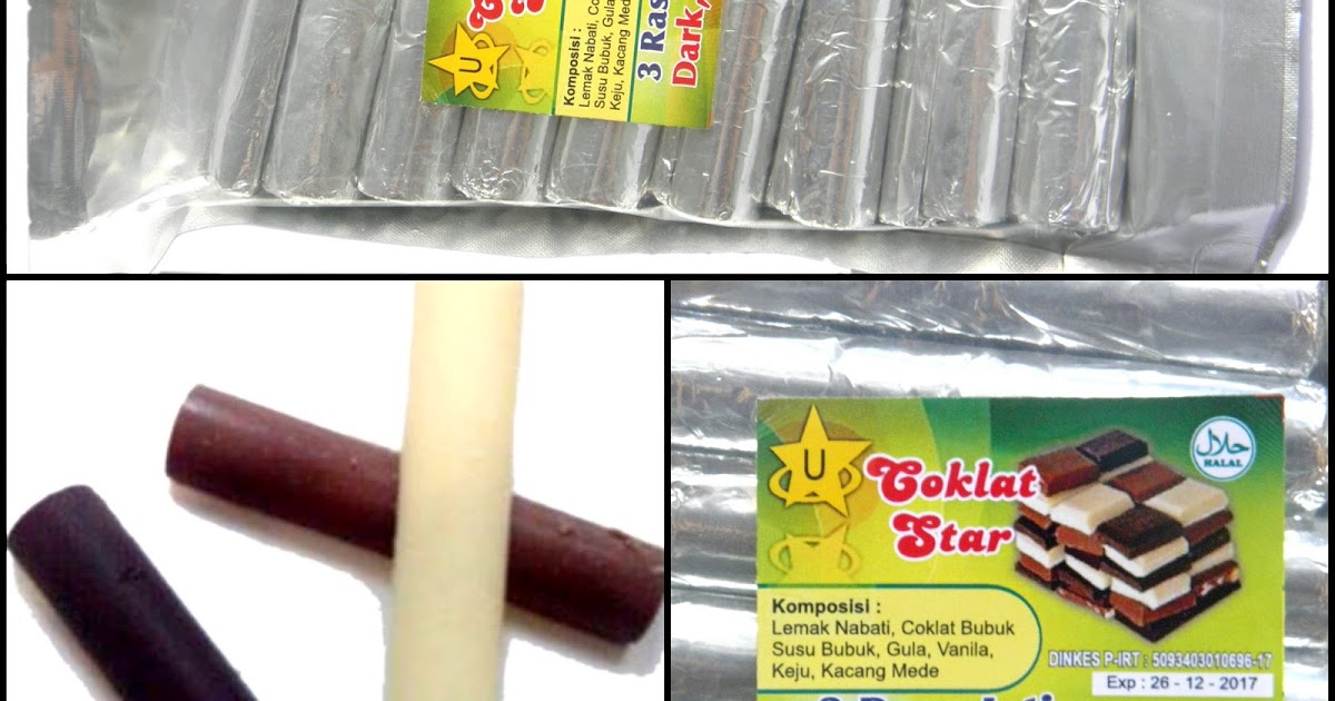 Coklat Star / Cokelat / Chocolate Stick 3 Rasa - Toko Unik Star