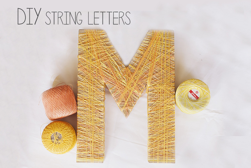 BEHOLDEN: DIY STRING LETTERS