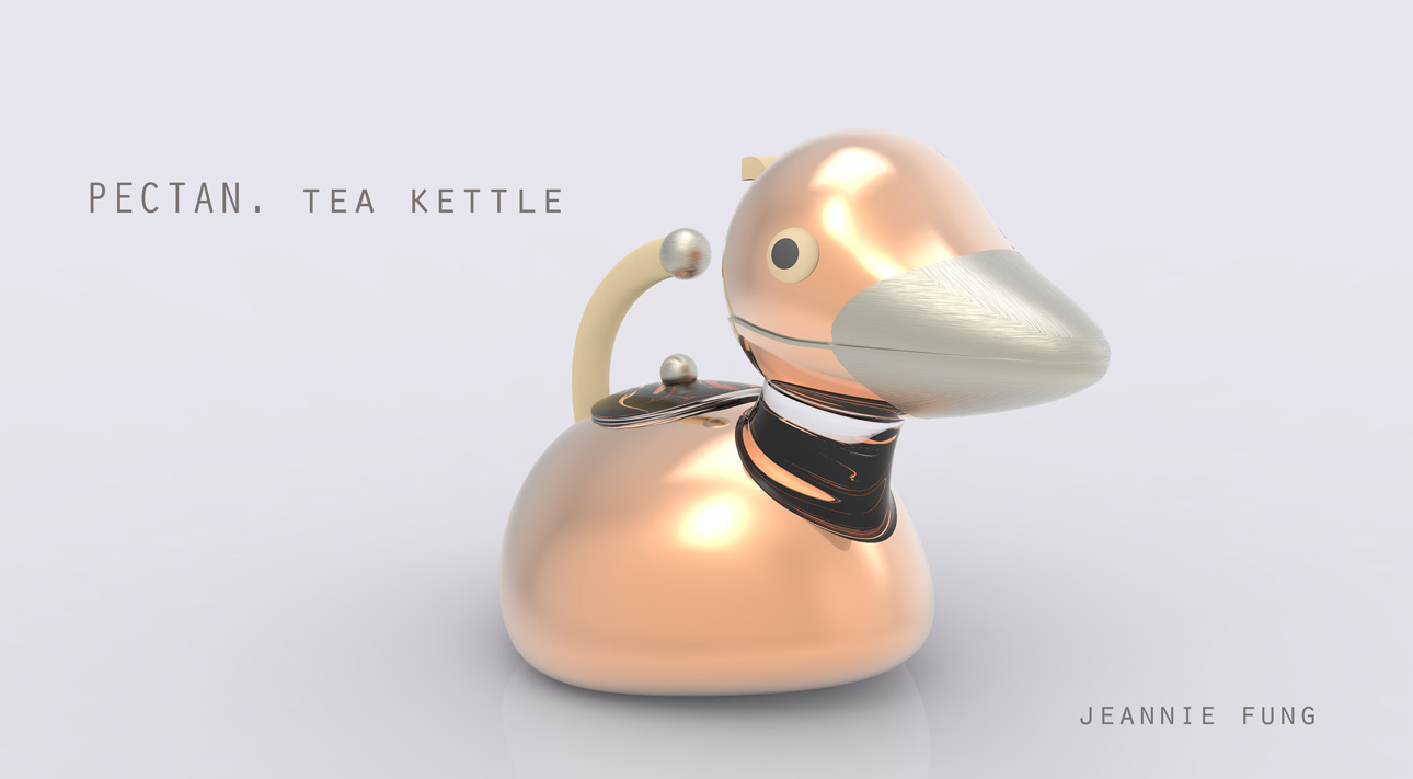 ELDS 205: Computer Aided Product Design: Jeannie Fung: Week 2 Duck Kettle