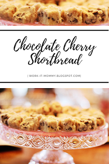 Work it Mommy: Cookie Exchange // chocolate cherry shortbread {recipe}