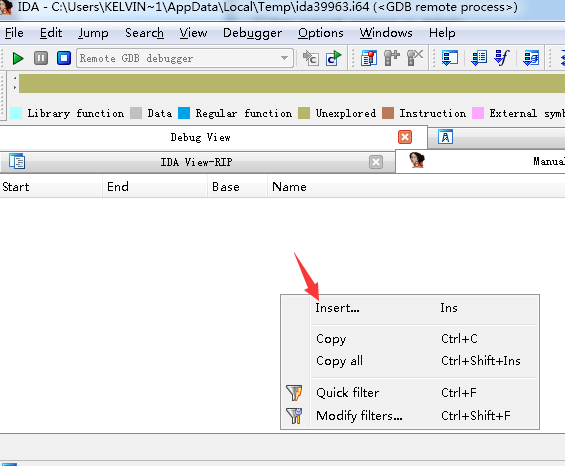 Through IDA+VMWare for debugging any kernel function