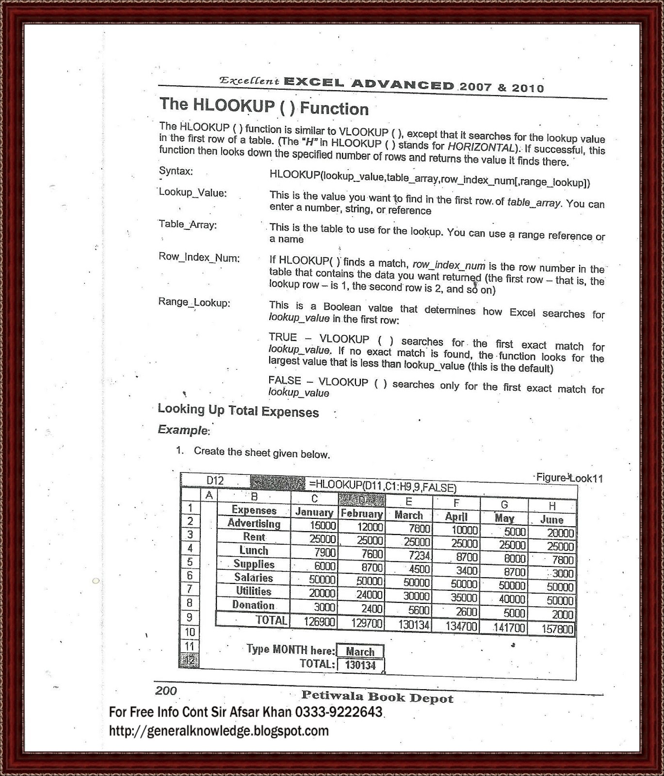 ADVANCE EXCEL FORMULAS: ADVANCE EXCEL SHEET WITH EXAMPLE