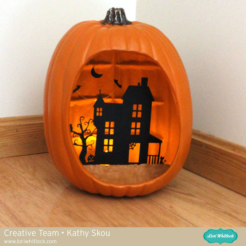 My Happy Place: Lori Whitlock: Pumpkin Shadow Box