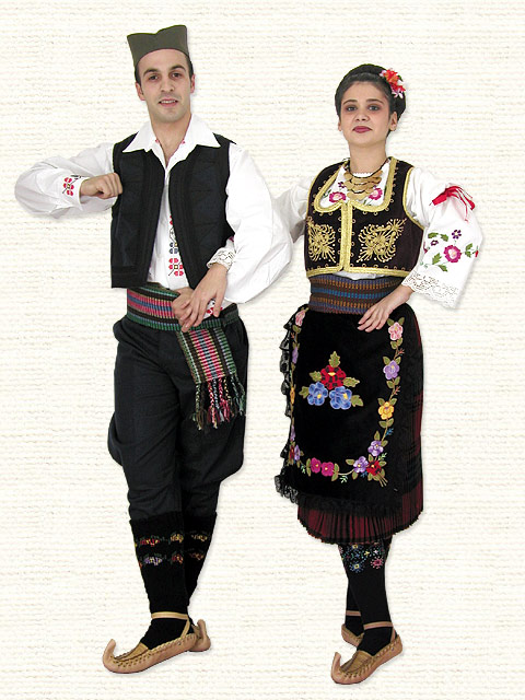 FolkCostume&Embroidery: Men's costume of Šumadija, Serbia