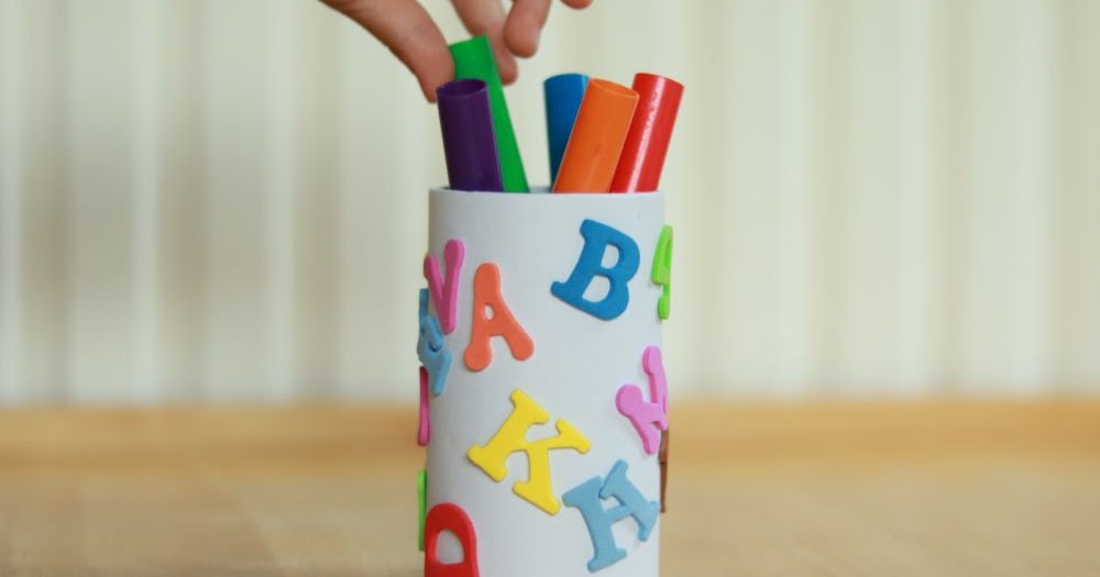 Craft Idea: Alphabet Pencil Pot | Quite Frankly She Said