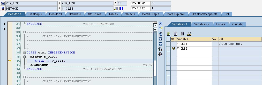 SAP ABAP 4 Tutorial: Instantiating a Class within another Class's Implementation