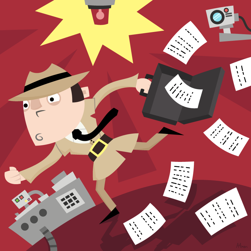 Cartoon Espionage - DavidFBurrows