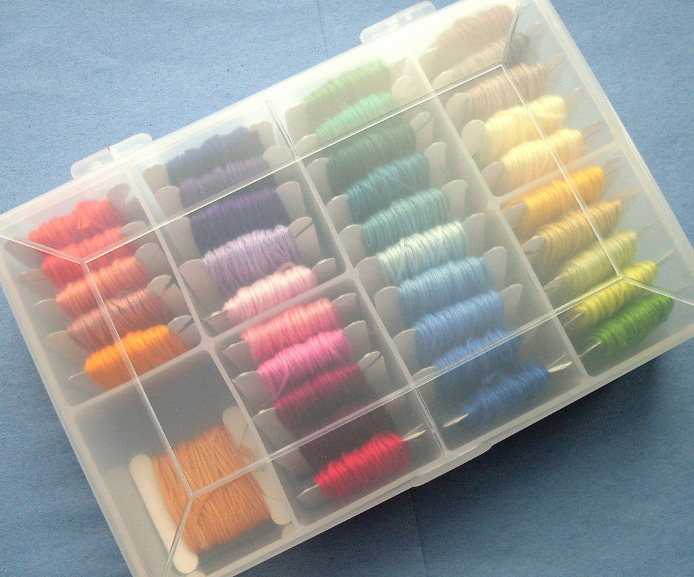Bugs and Fishes by Lupin: Giveaway: Embroidery Thread Storage Box & Threads