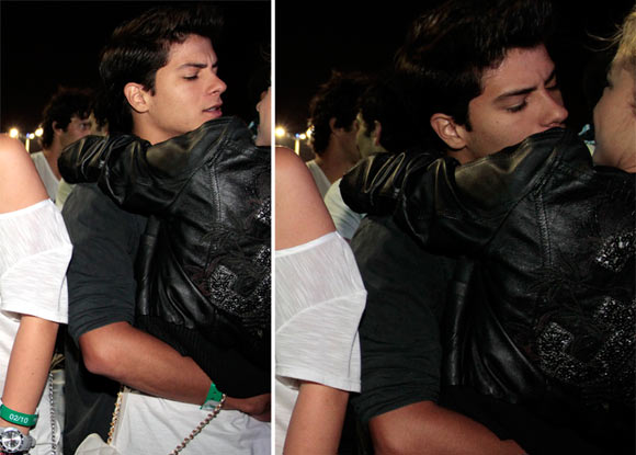 REBELDE BRASIL: Muito amor no Rock in Rio: Lua Blanco e Arthur Aguiar superapaixonados em camarote!