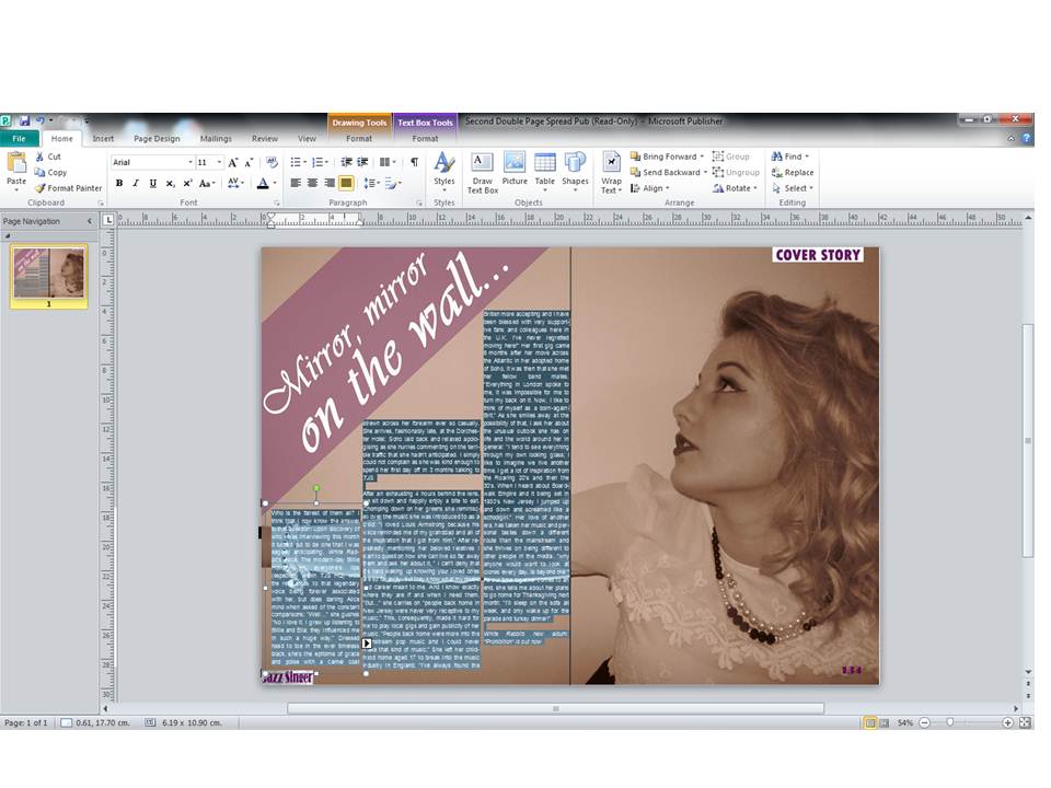AS Foundation Portfolio: Constructing the Double Page Spread in Photoshop