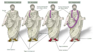 LA HISTORIA EN LETRAS: LA MODA DE ROMA SE BASA EN TUNICAS......