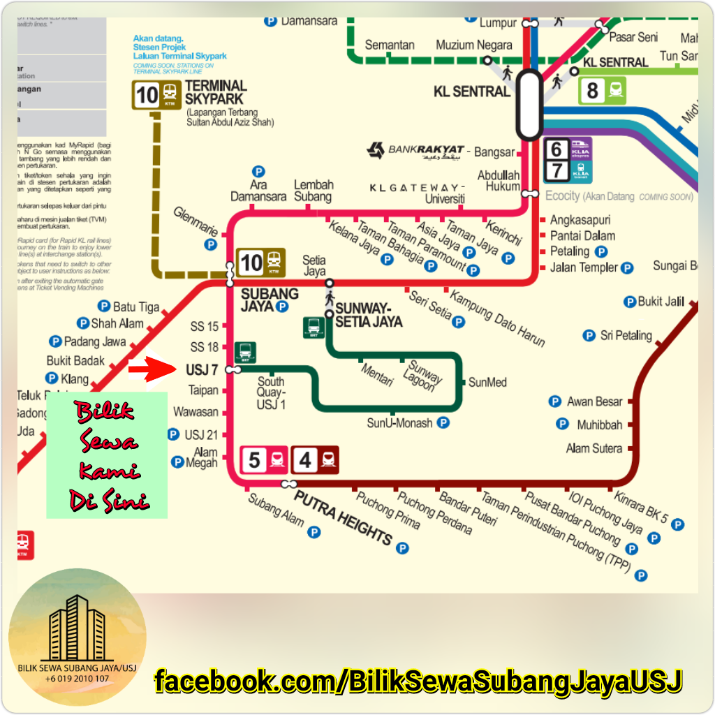 BILIK SEWA SUBANG JAYA & USJ: BILIK SEWA DI LRT USJ 7, SUBANG JAYA