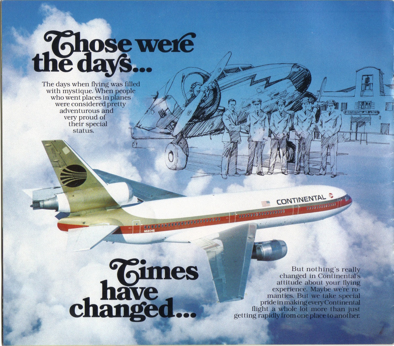 Airlines Past & Present: Continental Airlines Inflight Service Brochure ...